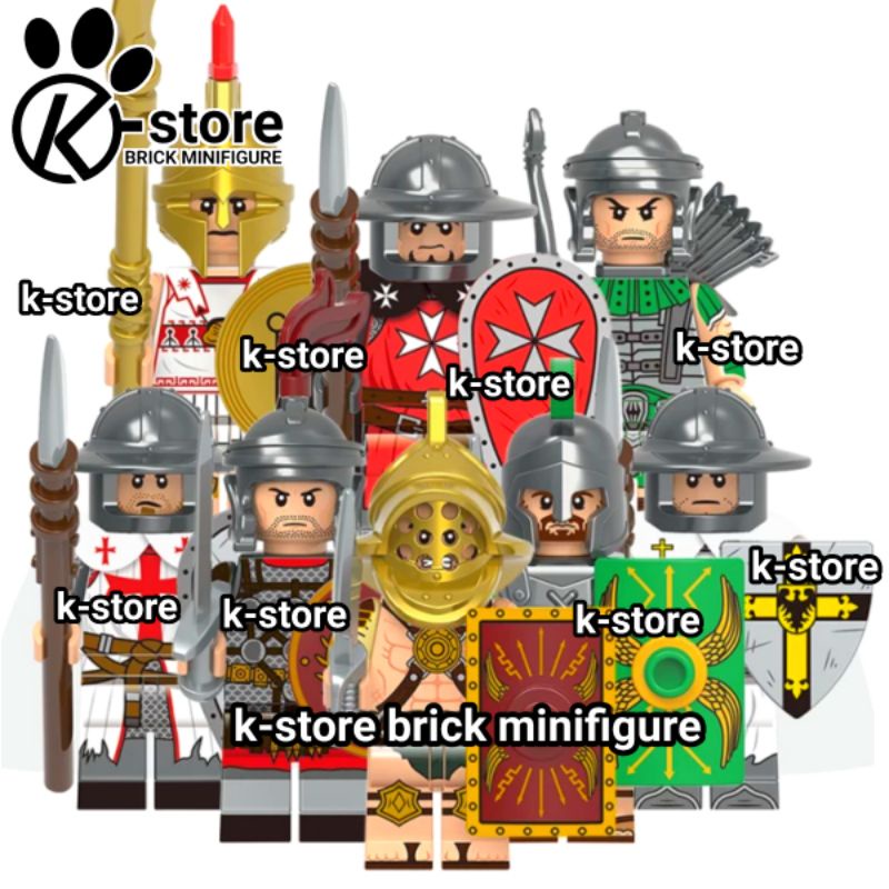 Jual lego roman gladiator greece hoplite roman signifer roman legion ...
