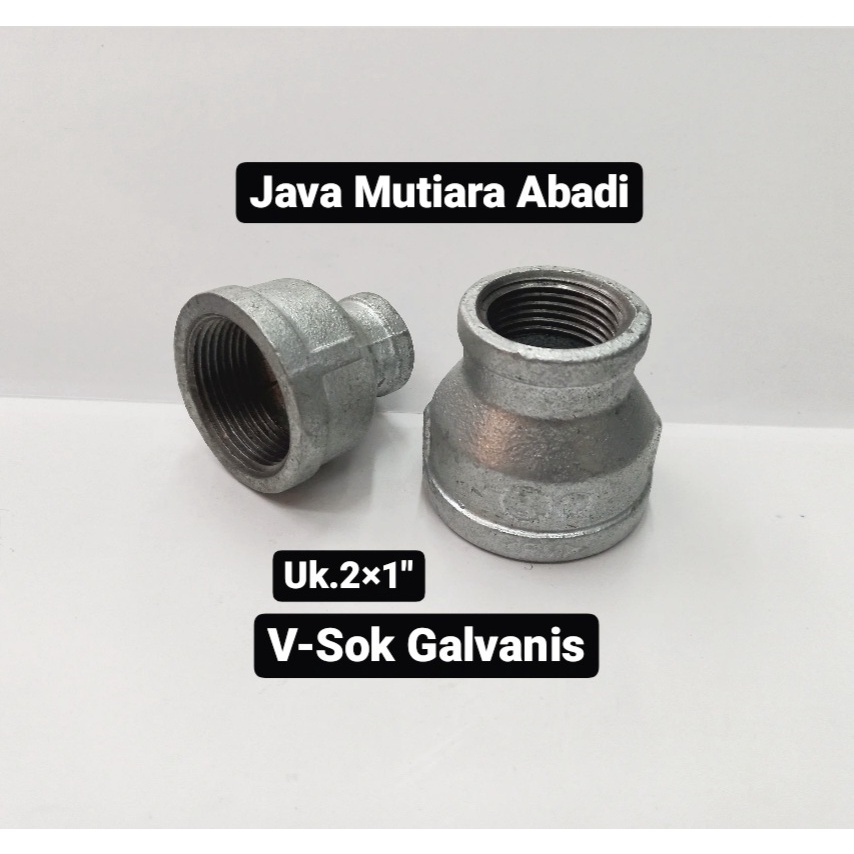 Jual Reducer/V-Sok Galvanis Besi size.2 x 1'' Tipe drat BSPT (G ...