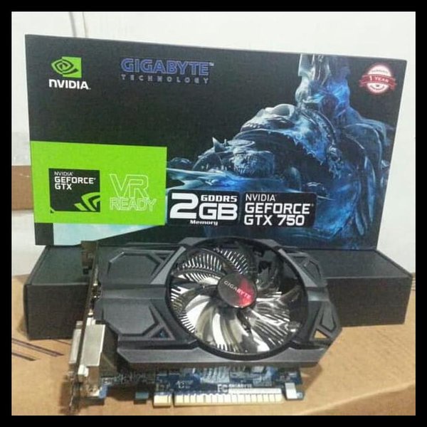 Jual VGA Nvidia Gigabyte Geforce GTX750 DDR5 2GB | Shopee Indonesia