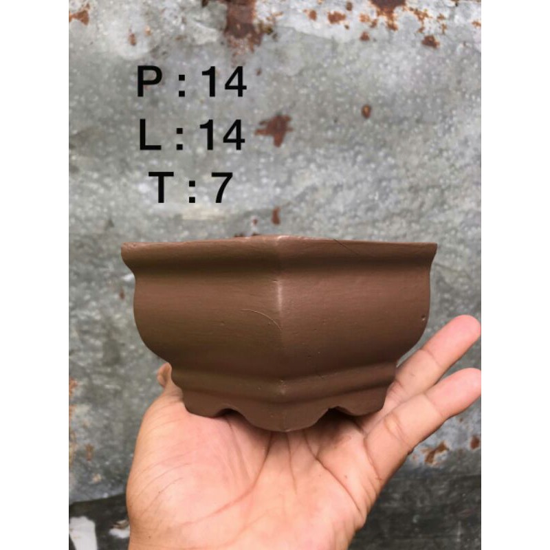 Jual POT BONSAI MAME SEGI ENAM TERBUAT DARI SEMEN(Bukan fiber / kramik ...