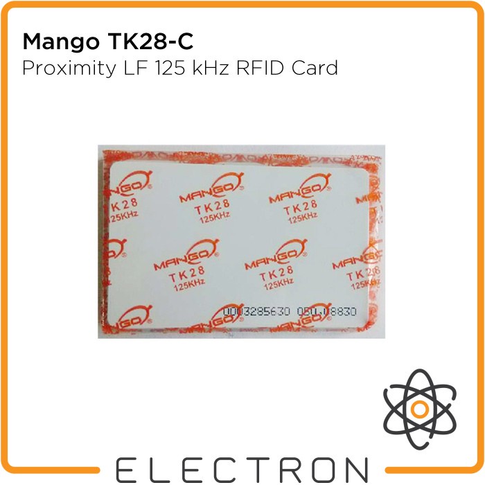 Jual Mango TK28-C LF RFID 125kHz Proximity Card Tag EM TK4100 Kartu ...