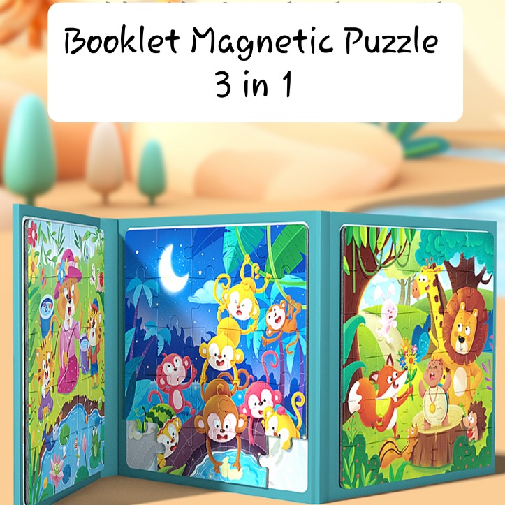 Jual [tma] Buku Puzzle Magnet 3 in 1 Dengan 5 Step Variasi / Booklet ...