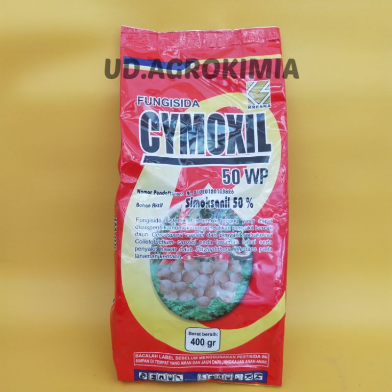Jual FUNGISIDA CYMOXIL 50WP 400 GRAM bahan aktif: SIMOKSANIL 50% ...