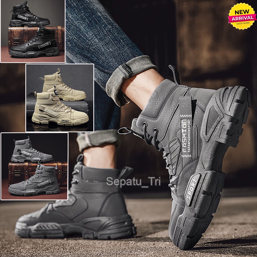 Jual Sneakers Pria TRI-890 Kasual Outdoor Fashion Shoes *FREE BOX ...