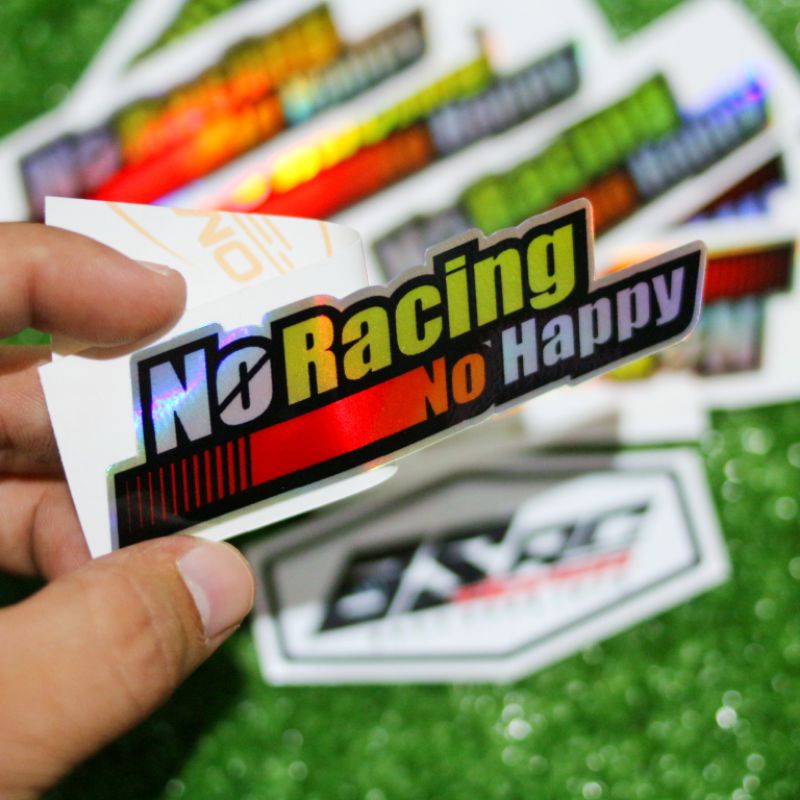 Jual stiker no racing no happy / sticker race | Shopee Indonesia