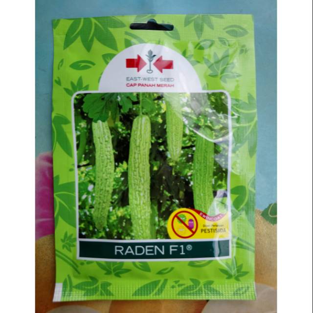 Jual Benih Biji Pare Paria RADEN F1 isi 15bj Bibit Pare Cap Panah Merah ...