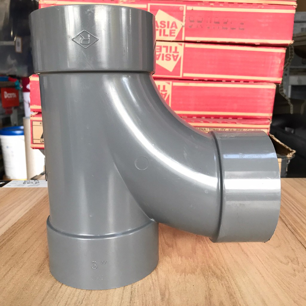 Jual Tee Y 90° RUCIKA 3" inch D-LT PVC Large Radius Tee TY 90 derajat | Shopee Indonesia