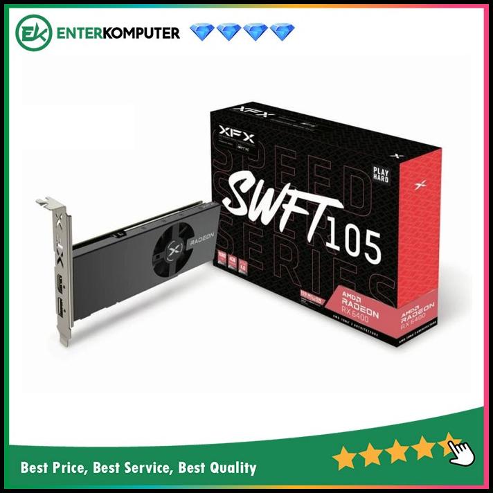 Jual Xfx Radeon Rx 6400 4Gb Ddr6 Speedster Swft105 - Rx-64Xl4Sfg2 ...