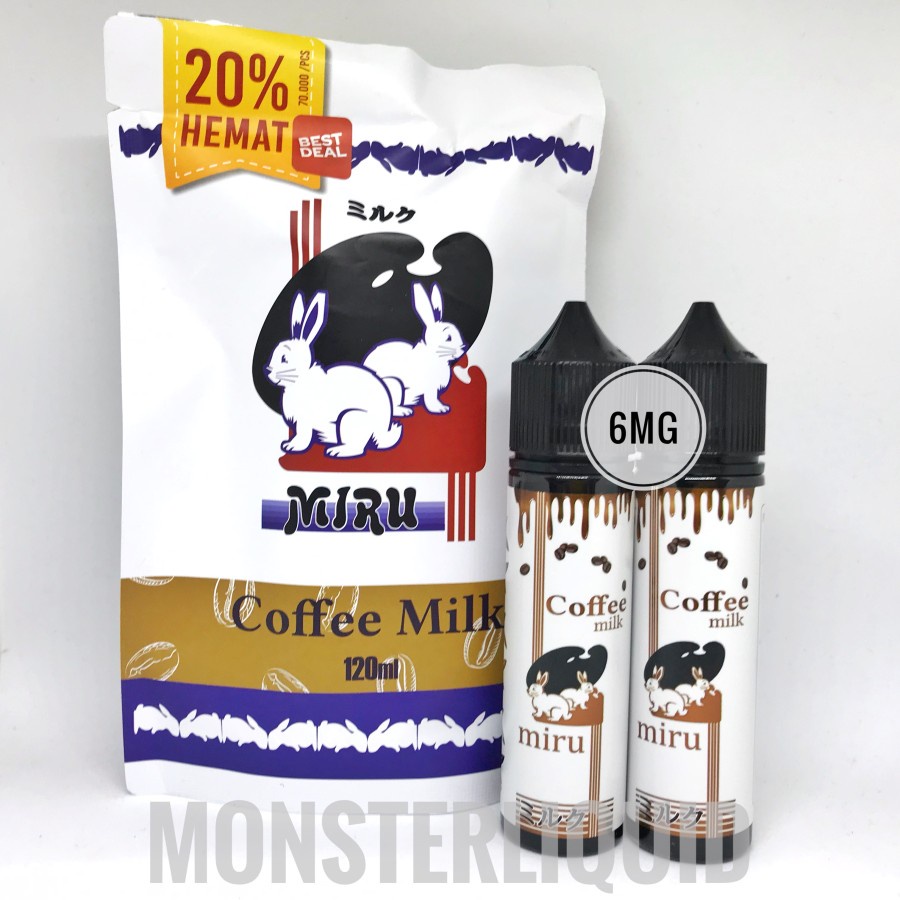 Jual MIRU COFFEE MILK BY JOZOJO 6MG 60ML | Shopee Indonesia