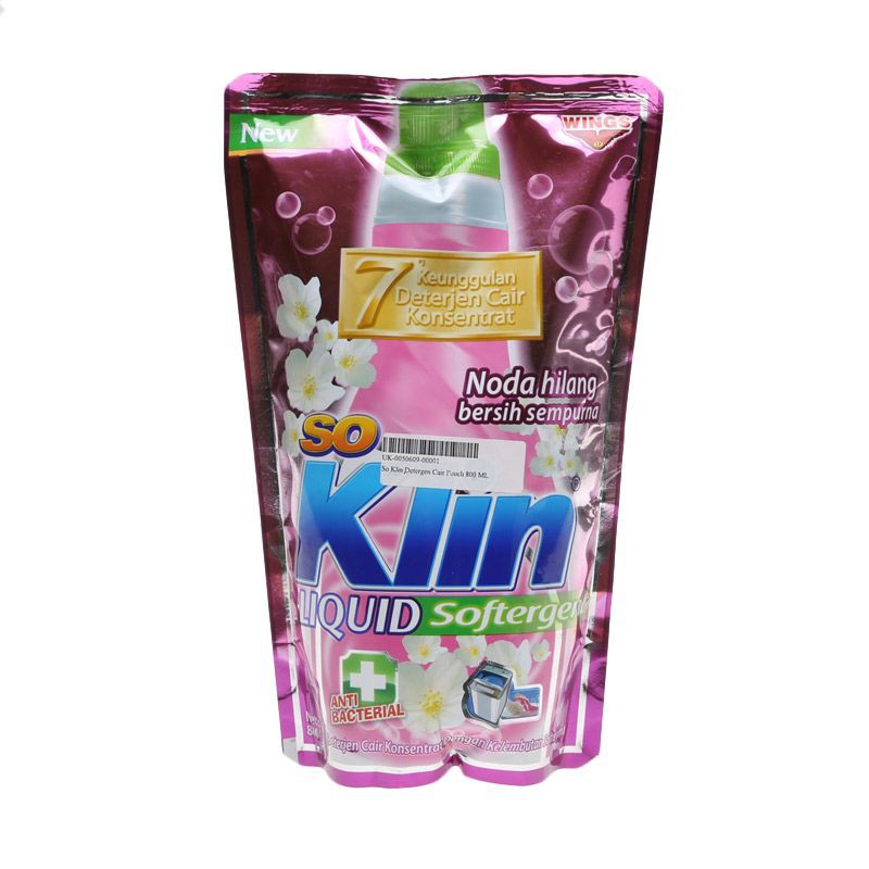 Jual So Klin Softergent Liquid Antibacterial Pink Pouch 1600 Ml Shopee Indonesia