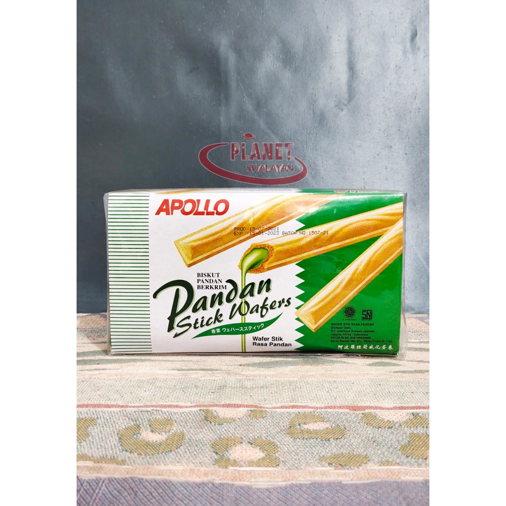 Jual APOLLO STICK WAFER RASA PANDAN | Shopee Indonesia