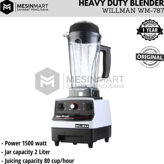Jual Heavy Duty Commercial Ice Blender WILLMAN WM-787 (Cocok untuk Cafe) | Shopee Indonesia