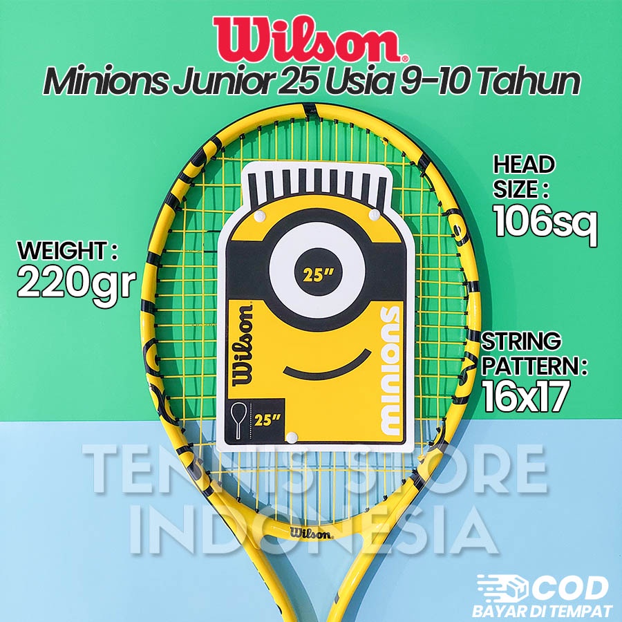 Jual Wilson Minions Junior 25 ( Raket Tenis Anak usia 8 9 10 Tahun ...