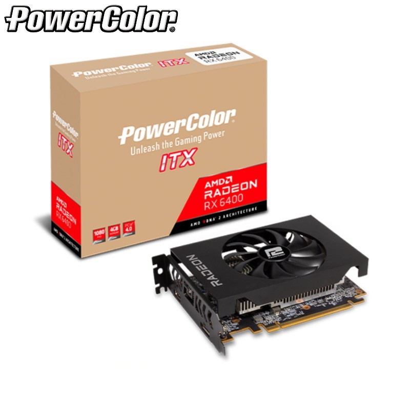 Jual PowerColor AMD Radeon RX 6400 ITX 4GB GDDR6 - VGA Card | Shopee ...