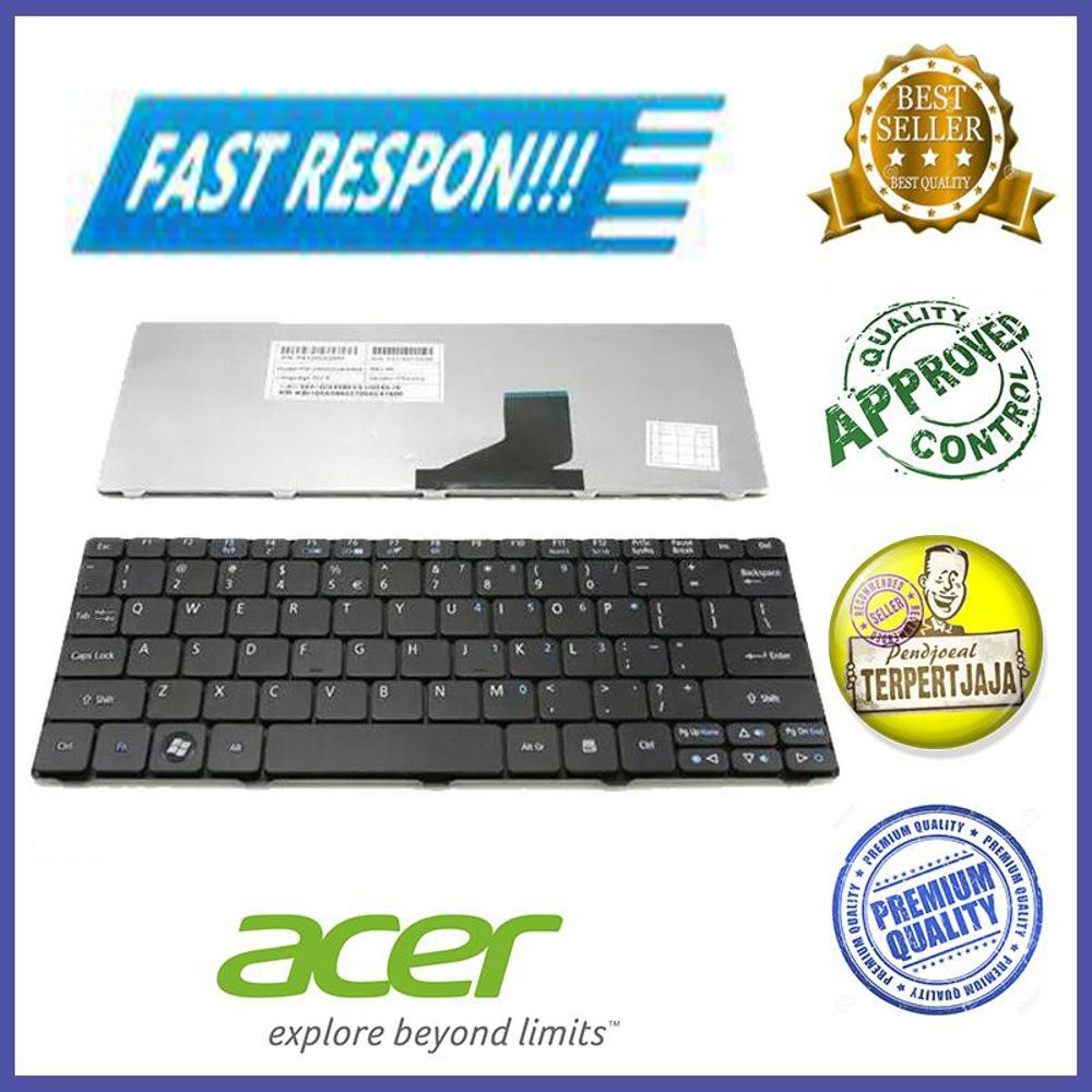 Jual Keyboard Acer Aspire One AO532H D255 D257 AO255 AO257 D260 D270 ...