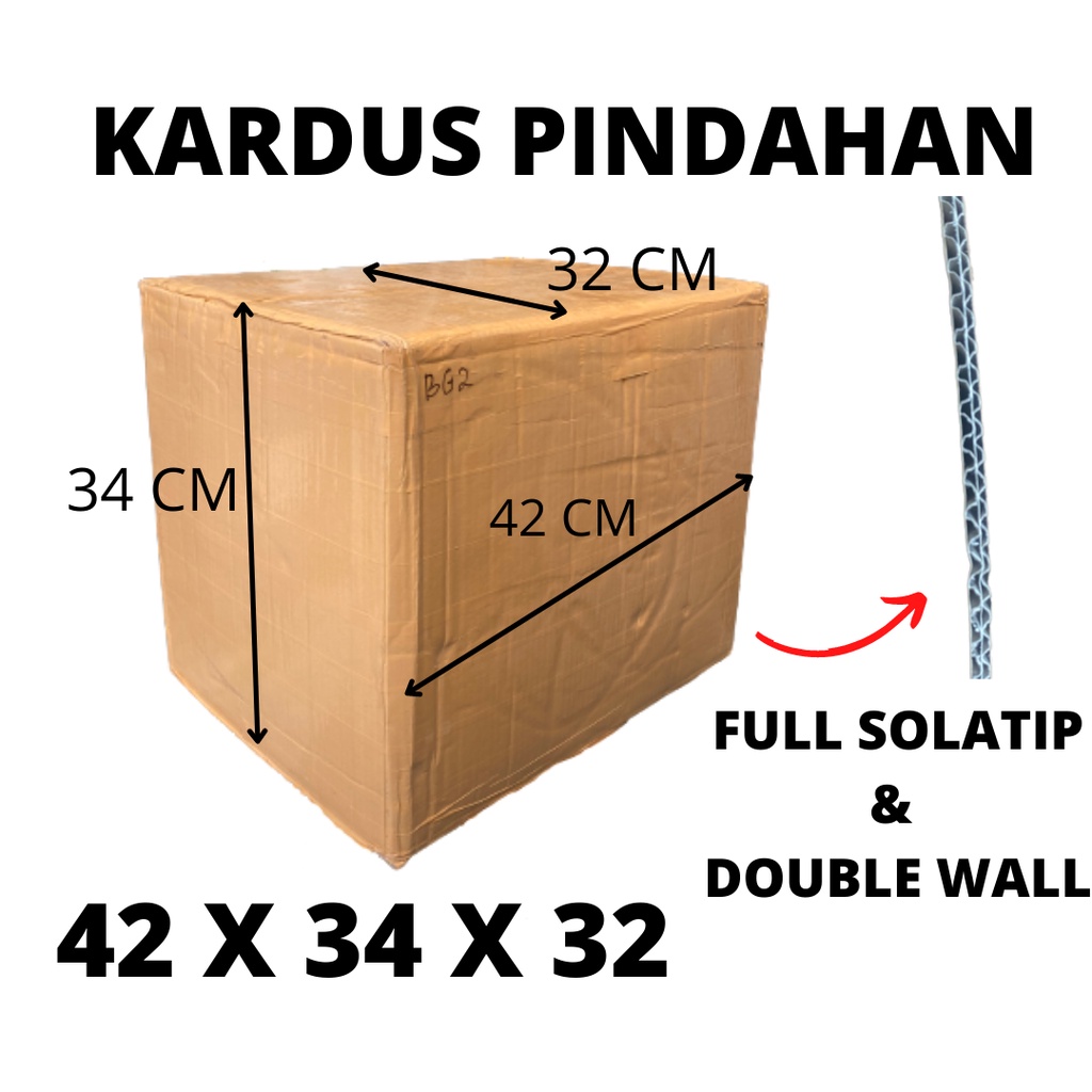 Jual kardus pindahan karton besar dus bekas box full solatip | Shopee ...