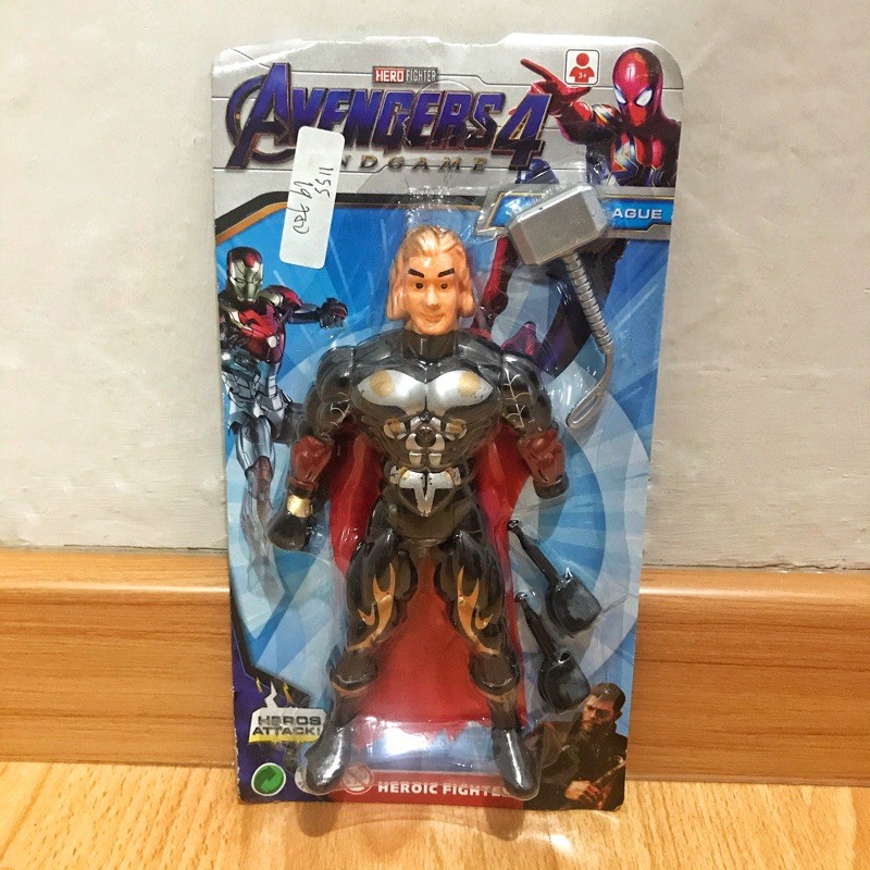 Jual Mainan Figure Superhero Thor - Avengers Heroic Fighters | Shopee ...