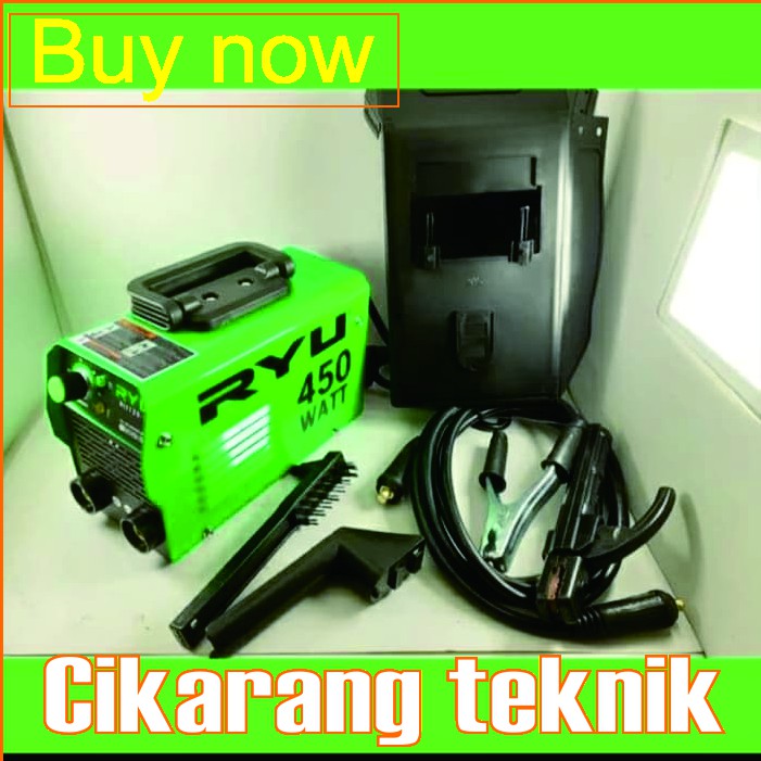 Jual MESIN LAS INVERTER LISTRIK 450 W IGBT 120 A RYU PAKET LENGKAP ...