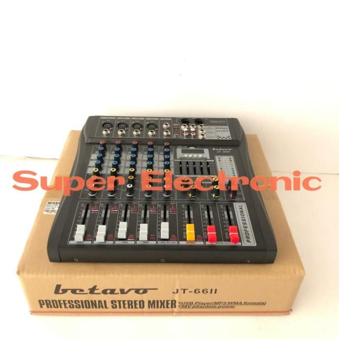 Jual Mixer Audio 6 Channel BETAVO JT 66 II New Garansi 1 Tahun | Shopee Indonesia