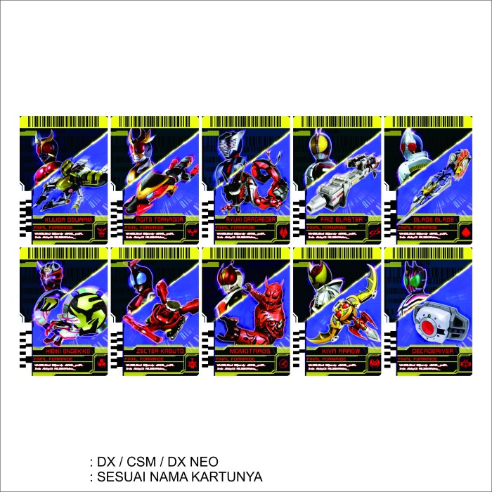 Jual KAMEN RIDER DECADE CARD CUSTOM FINAL FORM RIDE | Shopee Indonesia