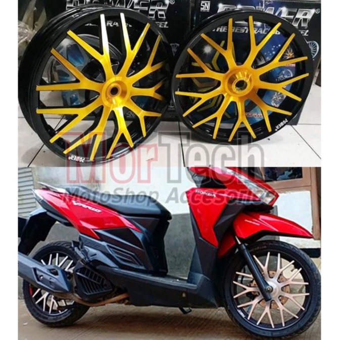Jual Power Velg Pelek Racing Tapak Lebar Evo Palang 18 Velg Vario 125 ...