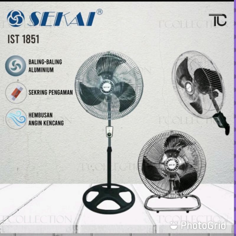 Jual Kipas Angin Sekai 3 in 1 IST 1851 | Shopee Indonesia