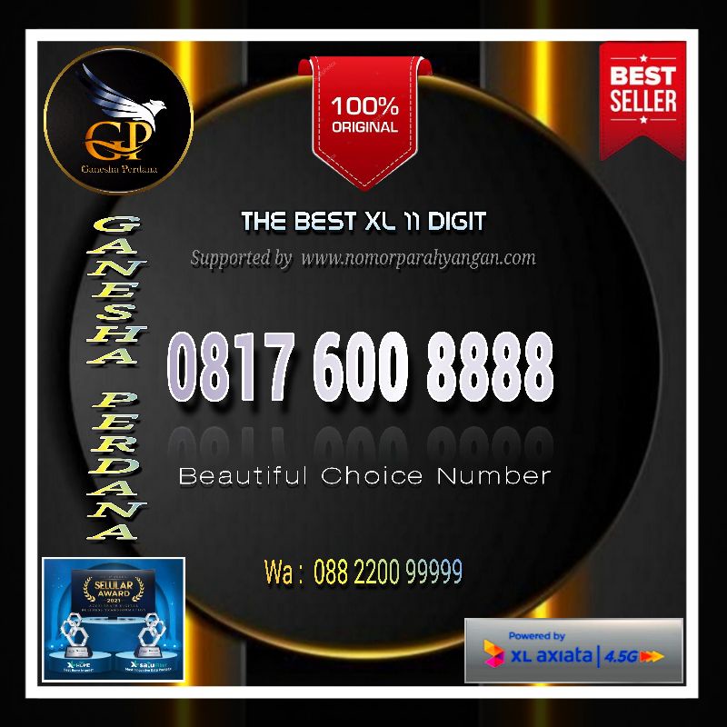 Jual Kartu Perdana Nomor Cantik XL 11 Digit Pasca Bayar Super Kwartet ...