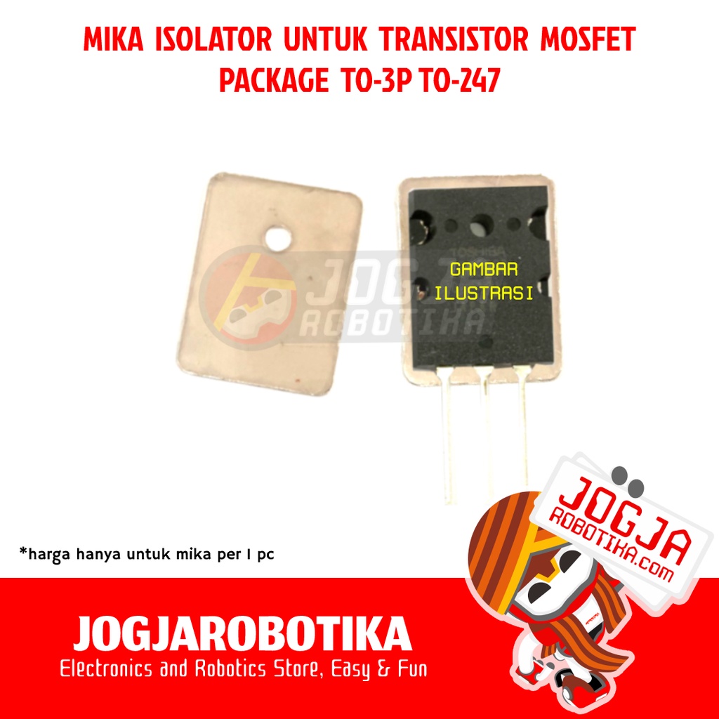 Jual MIKA ISOLATOR HEATSINK TRANSISTOR MOSFET FET TO-3P TO-247 | Shopee ...
