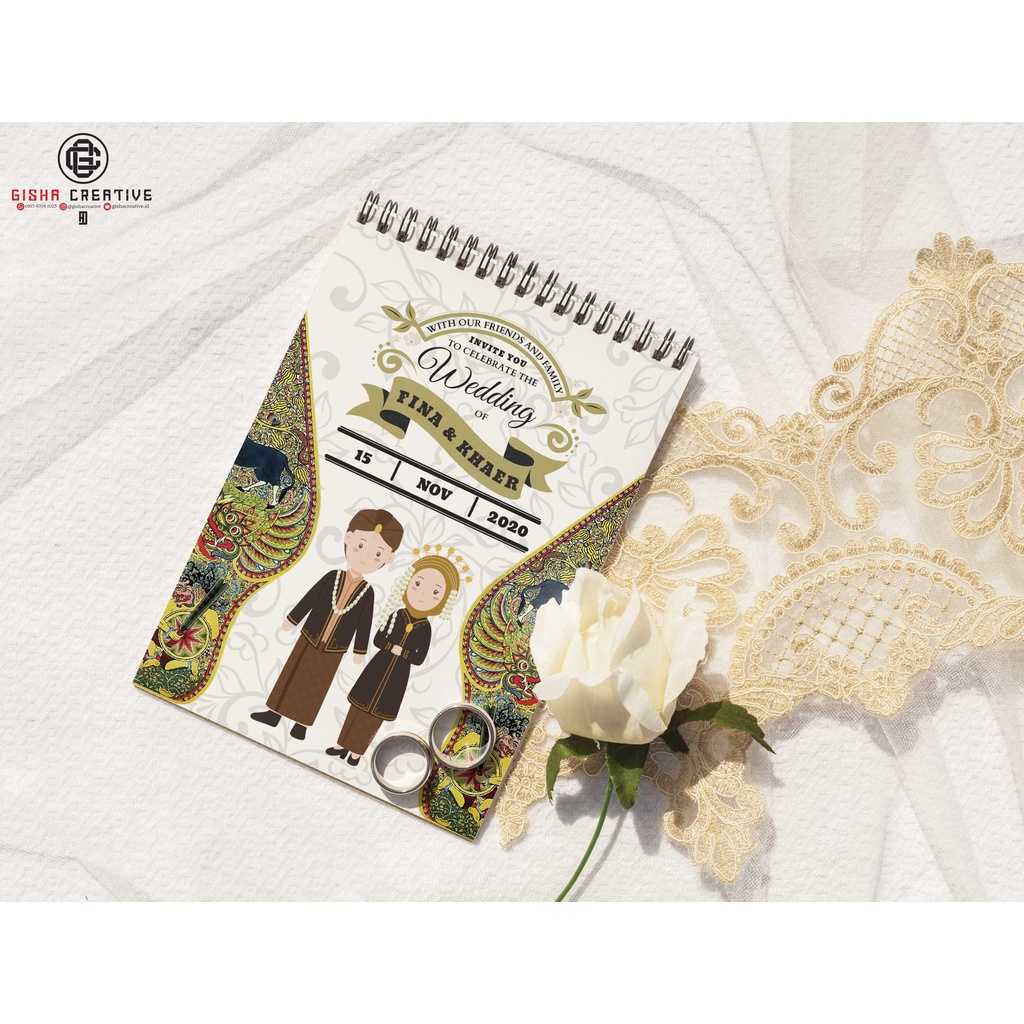 Jual (BEST SELLER ) SOUVENIR NOTEBOOK A6 GIFT PERNIKAHAN CUSTOM DESIGN ...