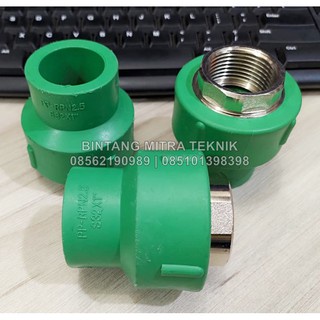 Jual SOK DRAT DALAM PPR RUCIKA 1" INCH GREEN FEMALE THREAD JOINT SDD 32 ...