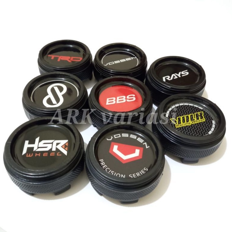 Jual tutup dop roda tutup velg racing variasi tabung hitam diameter 6 ...