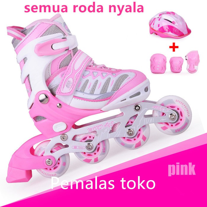 Jual semua roda nyala sepatu roda bajaj fullset anak superb murah ...