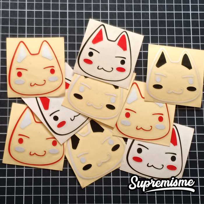 Jual Stiker Kucing Lucu / Sticker Kawaii Cat / Sticker japan cat ...