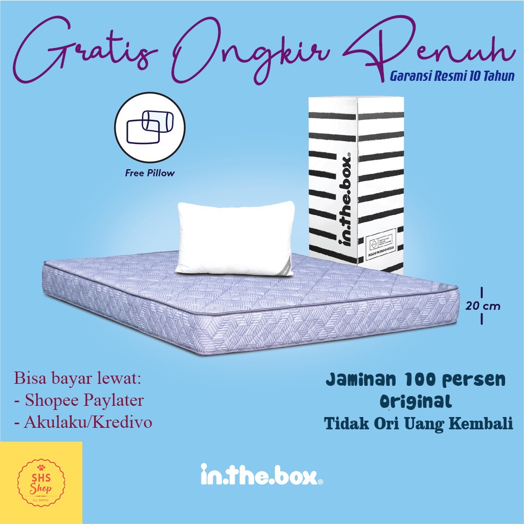 Jual Kasur Matras Springbed INTHEBOX In The Box HYBRID Full Busa Free ...