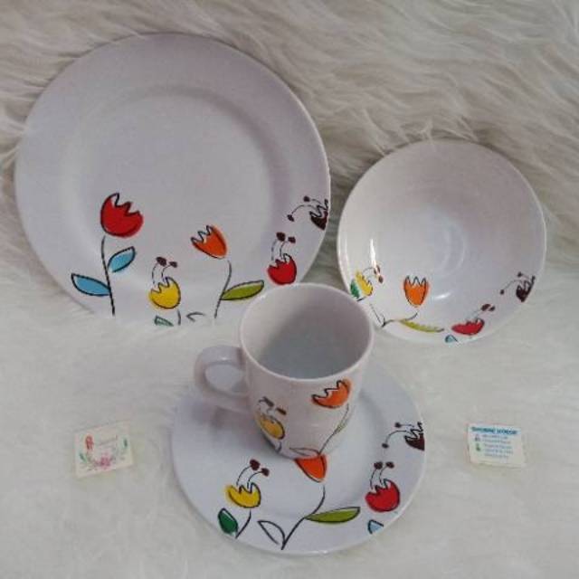 Jual Dinner set/ Piring set keramik/ set peralatan makan | Shopee Indonesia