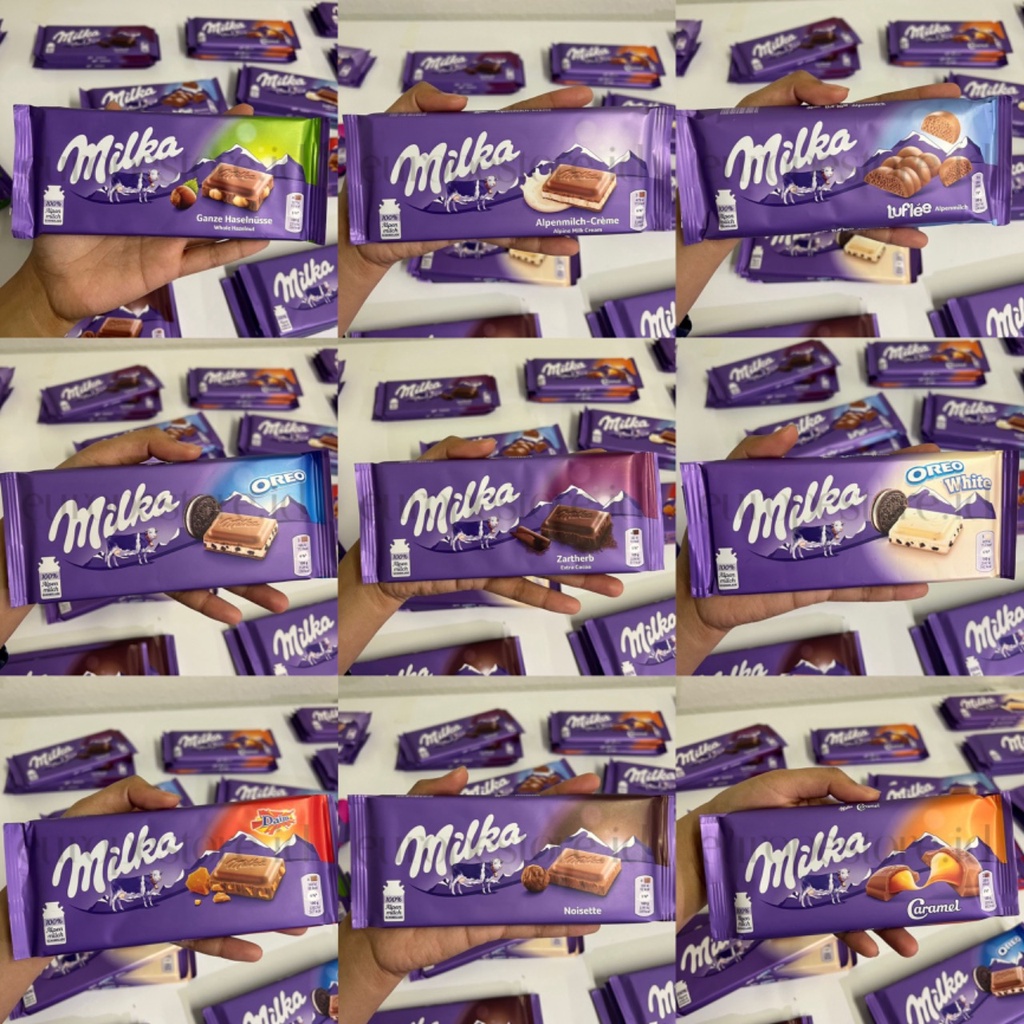 Jual READY STOCK Milka 100 gr EROPA Part 1/2 (Hazelnutz, Alpin Milk ...