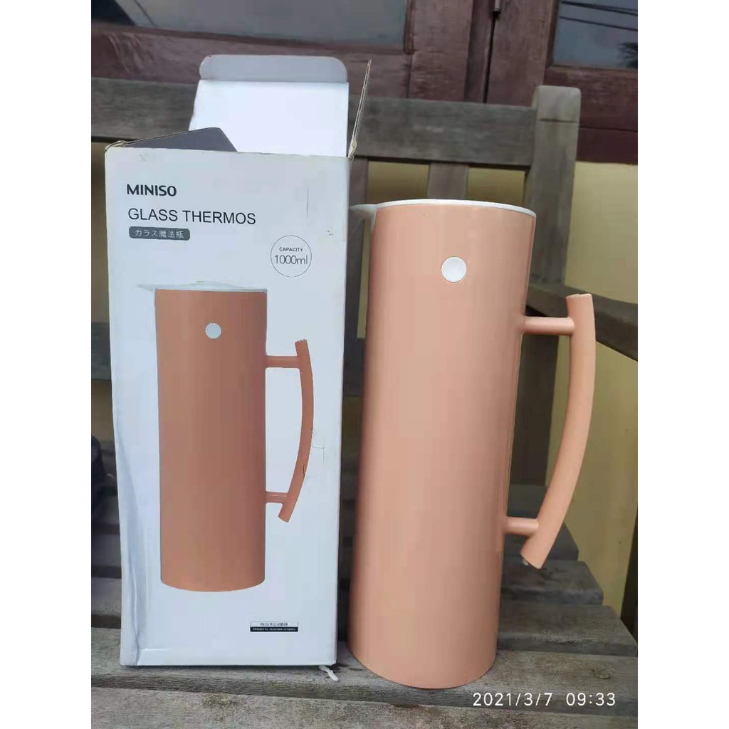 Jual miniso glass thermos capacity 1000ml | Shopee Indonesia