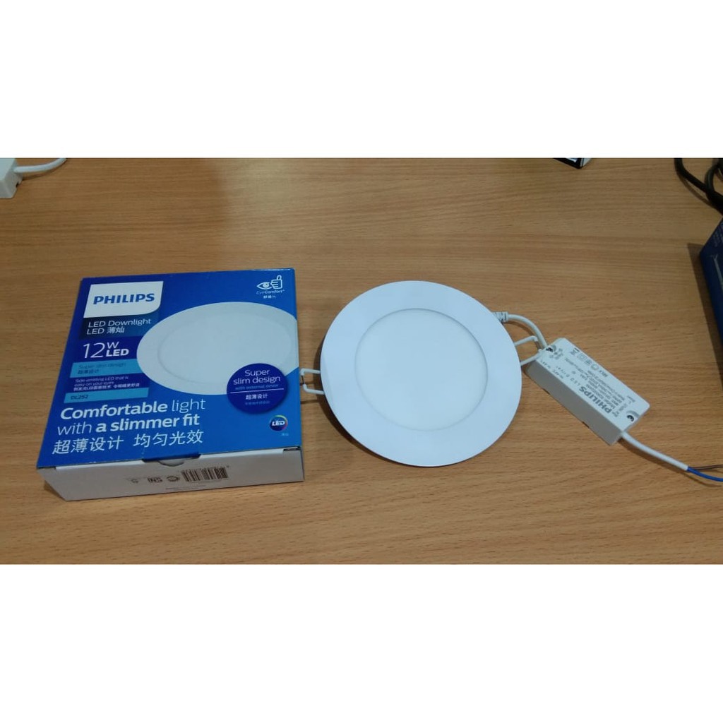 Jual PHILIPS Downlight LED DL252 12W D130 - Super Slim with external ...