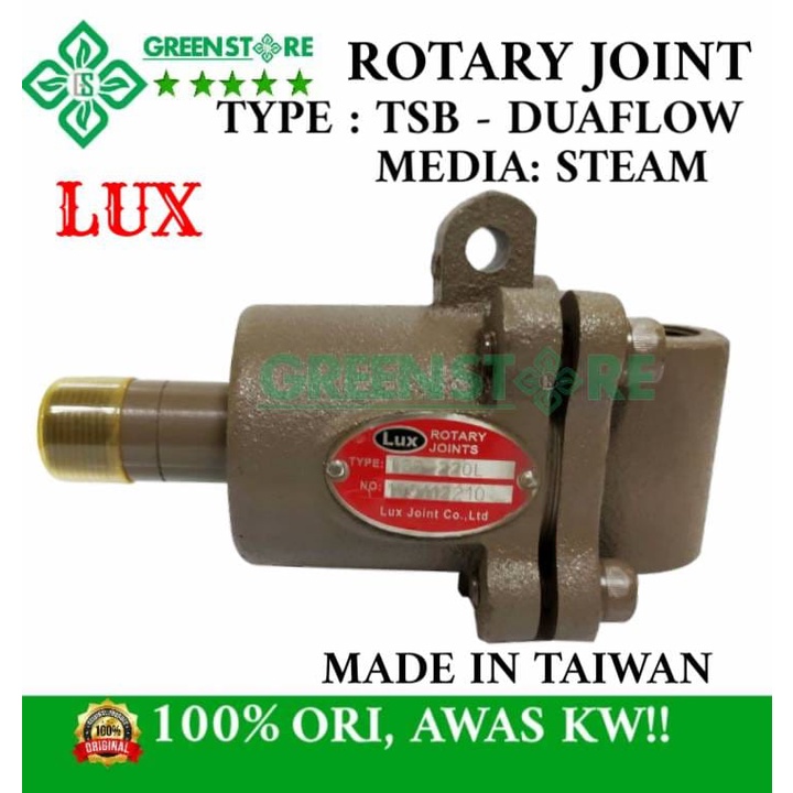 Jual ROTARY JOINT LUX TSB SIZE 15A 1/2 IN DUOFLOW MEDIA STEAM/UP MADE IN TAIWAN | Shopee Indonesia
