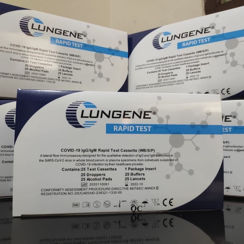 Jual lungene swab antigen box (25set) | Shopee Indonesia
