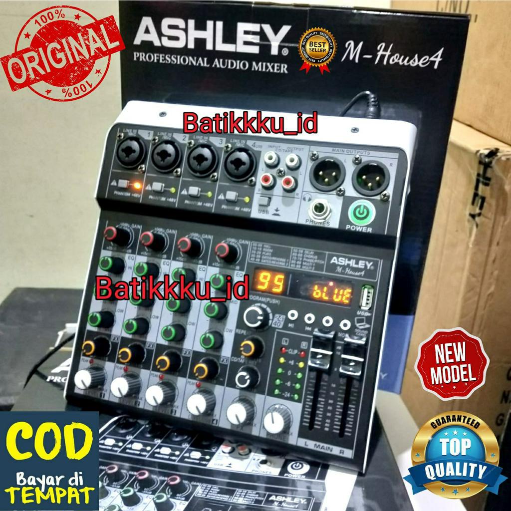 Jual Mixer Audio ASHLEY M HOUSE4 MHOUSE4 MHOUSE 4 M HOUSE 4 ORIGINAL 4CH 99 DSP BLUETOOTH ...