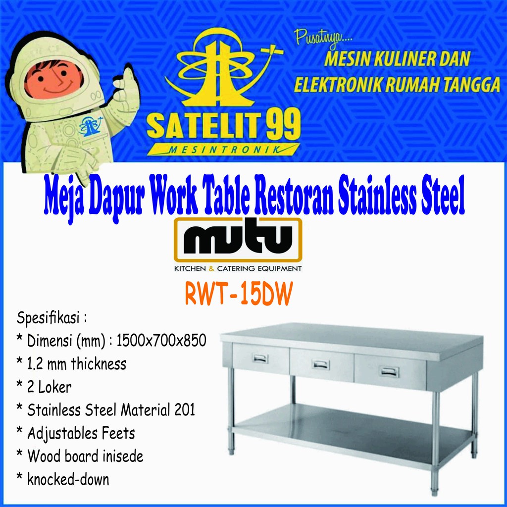 Jual Enclosed Base Work Table MUTU RWT-15DW | Shopee Indonesia