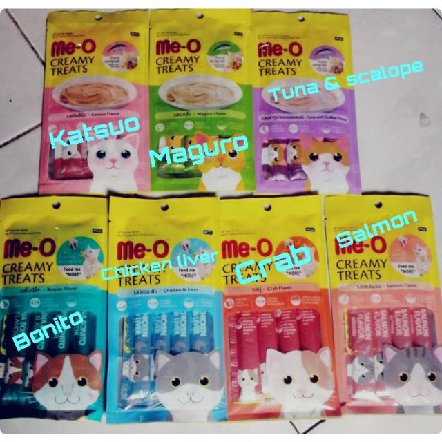 Jual Promo Creamy treats Meo me-o me o 60 gr snack kucing | Shopee ...