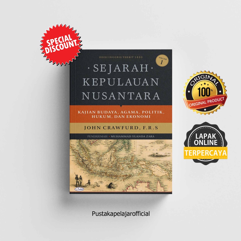 Jual BUKU SEJARAH KEPULAUAN NUSANTARA VOL 1 - JOHN CRAWFURD - OMBAK ...
