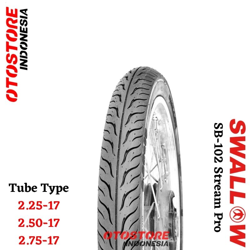 Jual Ban Luar Motor Swallow SB102 Stream Pro 225 250 275 Ring 17 Tube ...