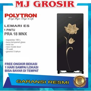 Jual KULKAS POLYTRON PRA 18 MNX LEMARI ES 1 PINTU PRA18MNX | Shopee ...