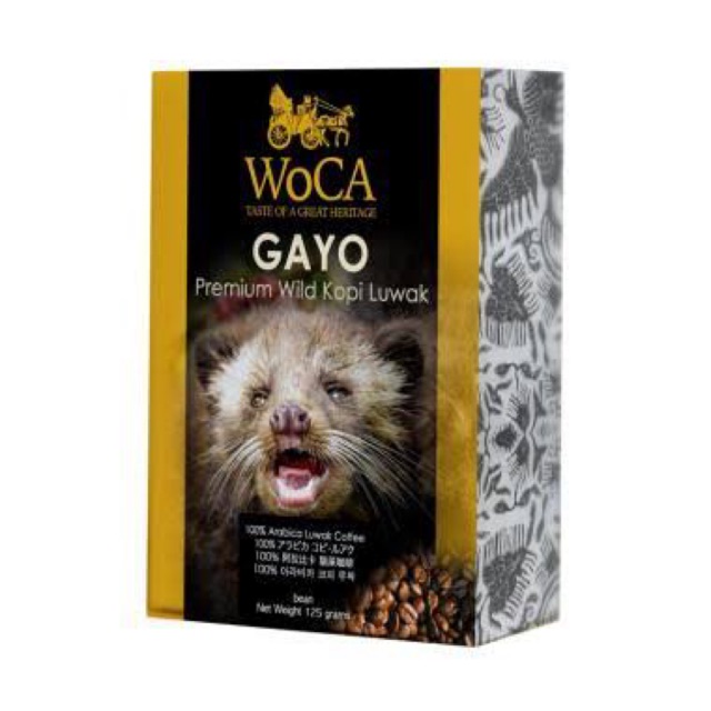 Jual WoCA Premium Gayo Arabica Kopi Luwak Liar - 50GR BIJI | Shopee ...