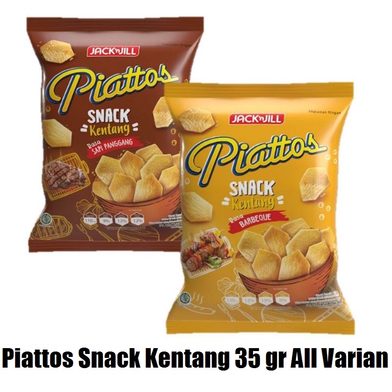 Jual Piattos Rasa Sapi Panggang Snack Kentang 35 gr #GMP | Shopee Indonesia