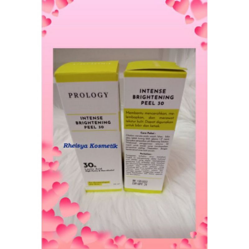 Jual PROLOGY - Intense Brightening Peel 30 Lactic Acid 30% LA 30ml | Shopee Indonesia