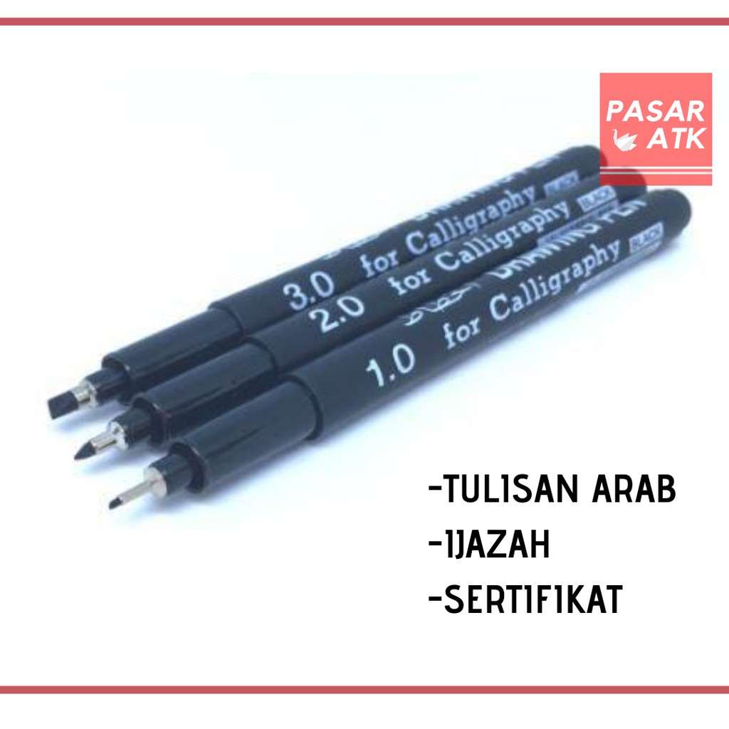 Jual SPIDOL PEN SNOWMAN KALIGRAFI / CALLIGRAPHY (PER PCS) | Shopee ...